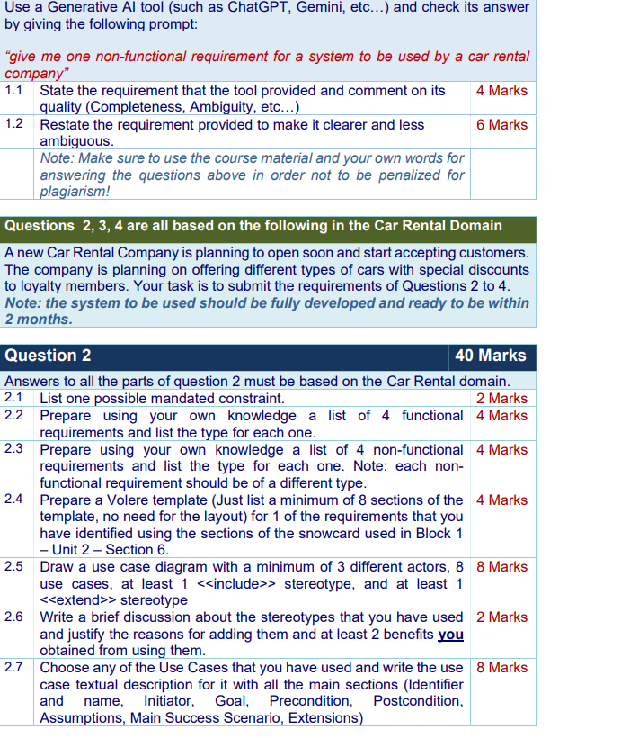 Solved Use a Generative Al tool (such as ChatGPT, Gemini, | Chegg.com