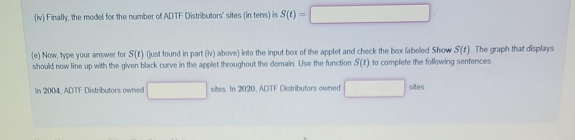 ADTF Distributors owns distribution centers, | Chegg.com