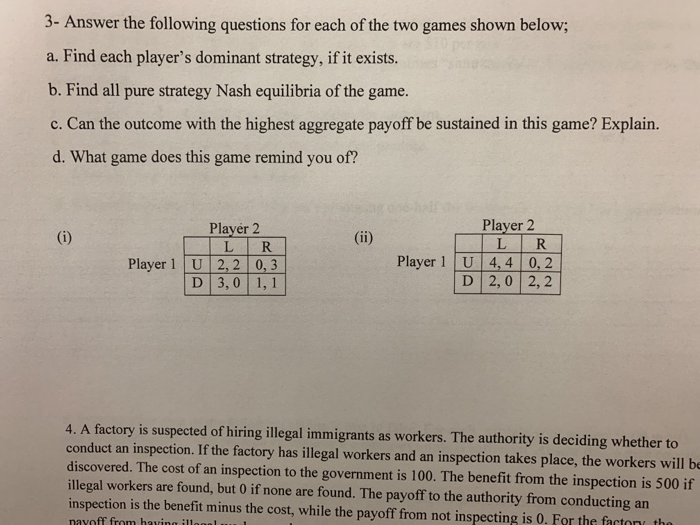 Solved 3- Answer the following questions for each of the two | Chegg.com