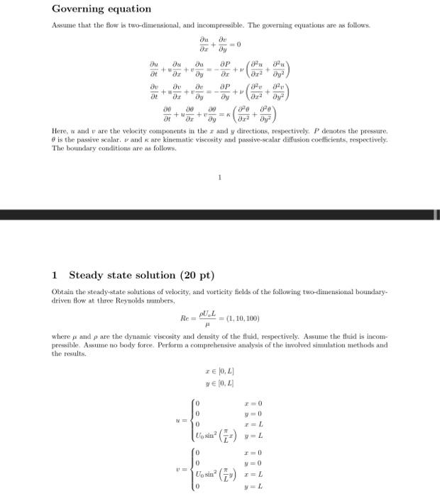 Solved Create Figures Of Velocity And Vorticity Fields Using