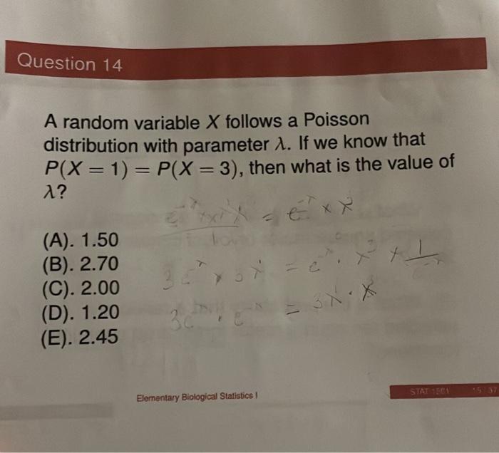 Solved A discrete random variable X has the probability | Chegg.com