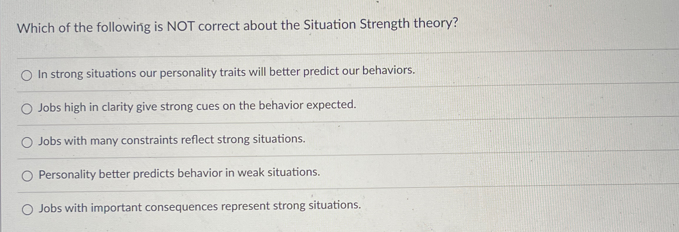 Solved Which of the following is NOT correct about the | Chegg.com