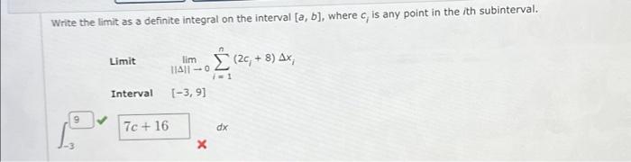 Solved Write the limit as a definite integral on the | Chegg.com