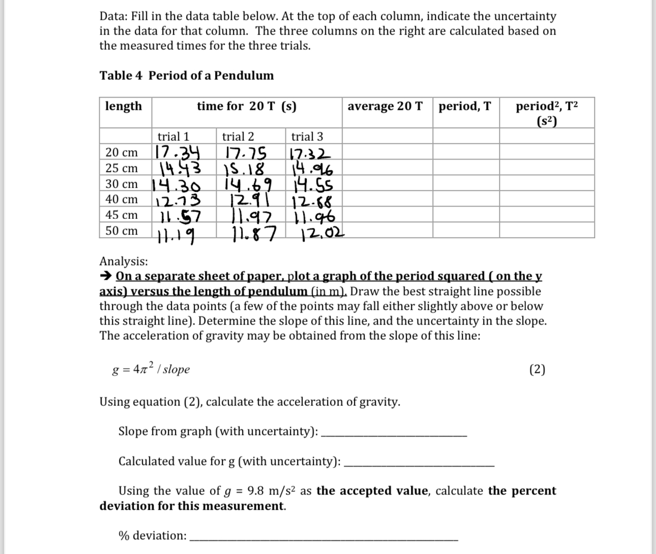 Solved Finish the last 3 ﻿columns please and do the anaylsis | Chegg.com