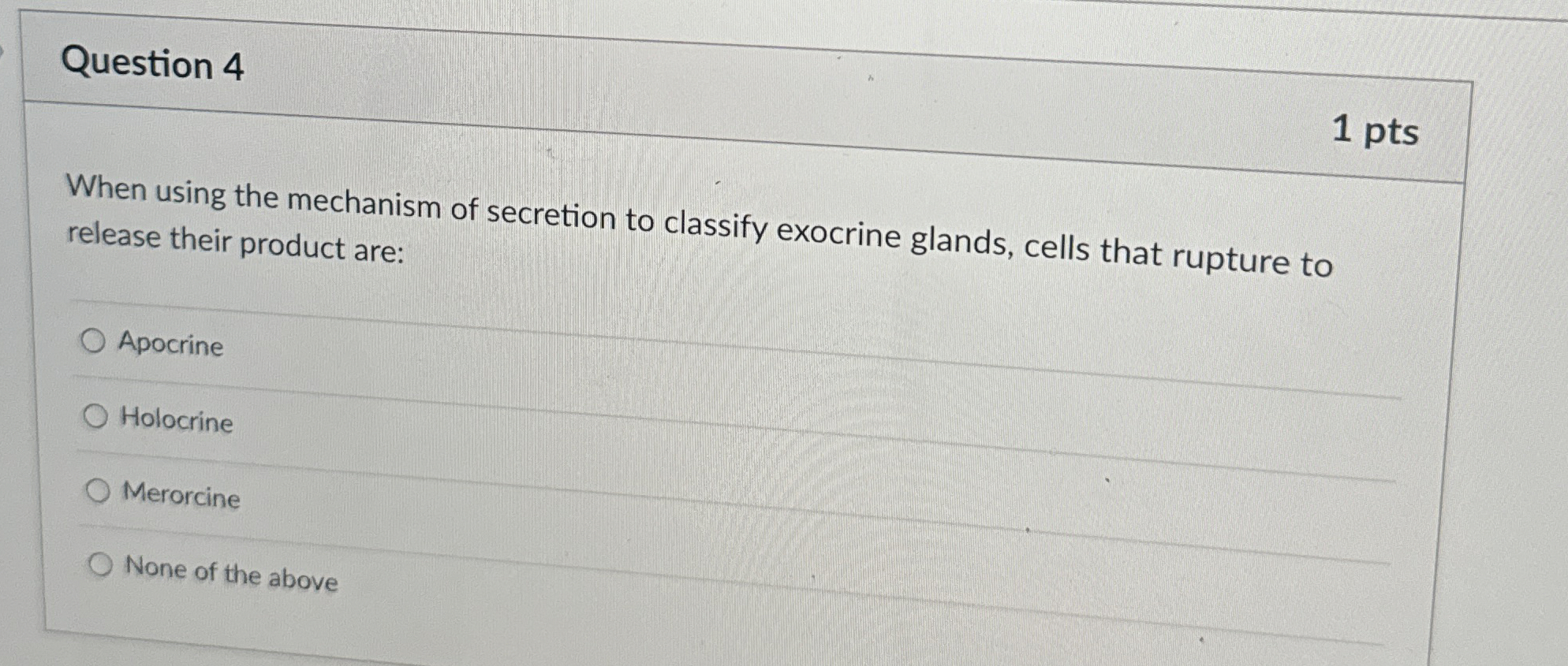 Solved Question 41 ﻿ptsWhen using the mechanism of secretion | Chegg.com