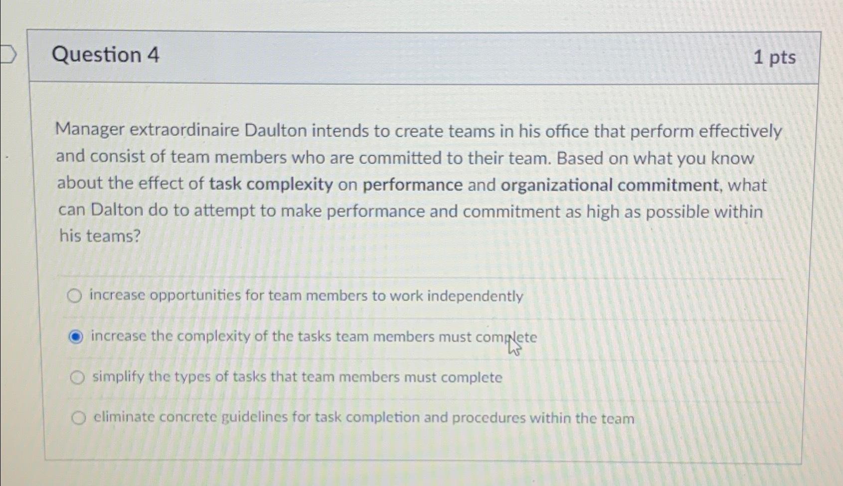 Solved Question 41 ﻿ptsManager extraordinaire Daulton | Chegg.com