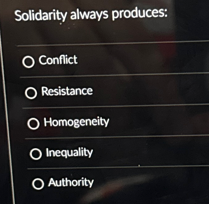 Solved Solidarity always | Chegg.com