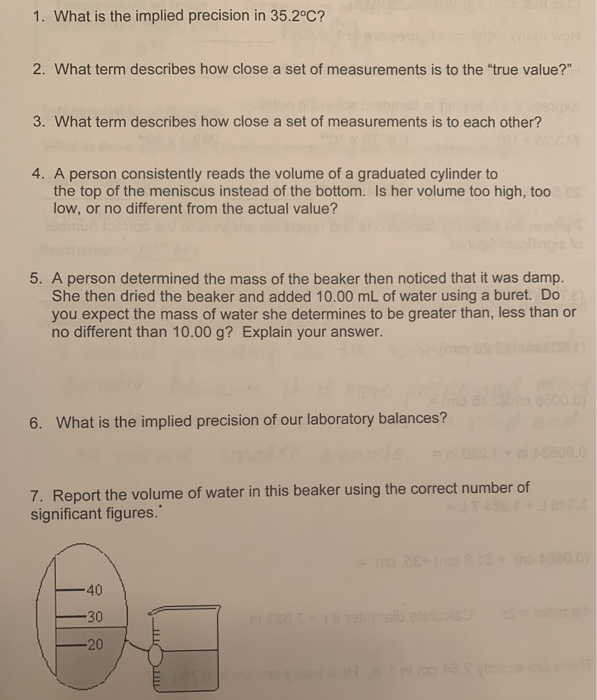 Solved 1 What Is The Implied Precision In 35 2 C 2 What Chegg