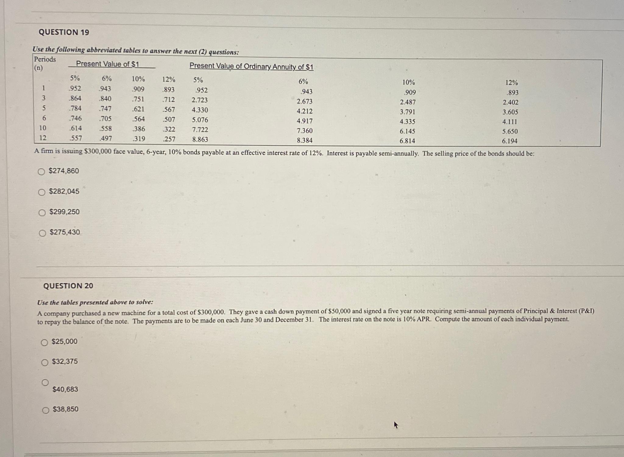Solved QUESTION 19Use the following abbreviated tables to | Chegg.com