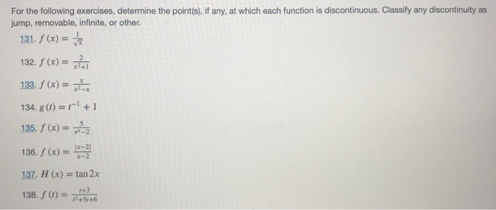 Solved For the following exercises, determine the point(s), | Chegg.com