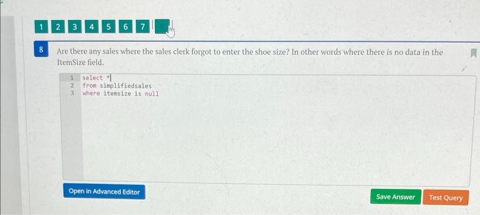 Solved For each information request below, formulate a | Chegg.com
