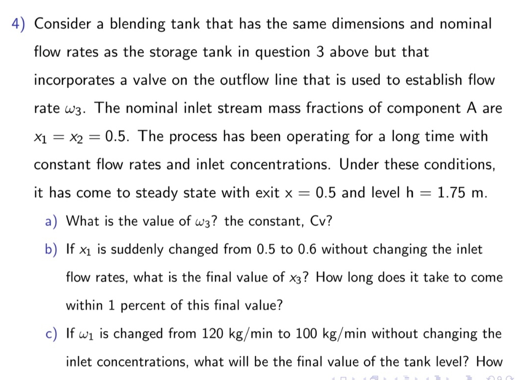 Solved Consider a blending tank that has the same dimensions | Chegg.com