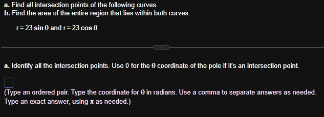 Solved a. ﻿Find all intersection points of the following | Chegg.com