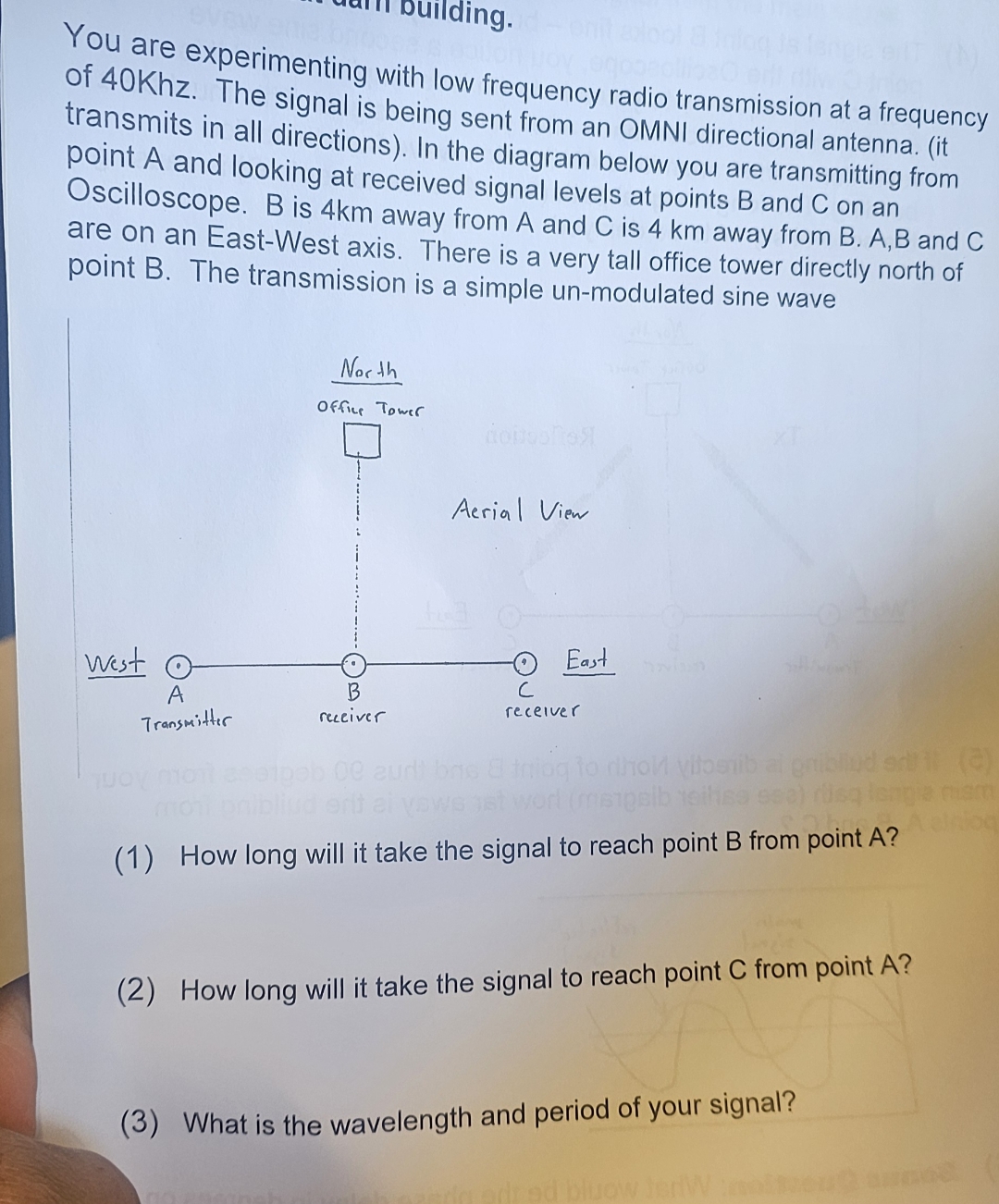 Solved You are experimenting with low frequency radio | Chegg.com