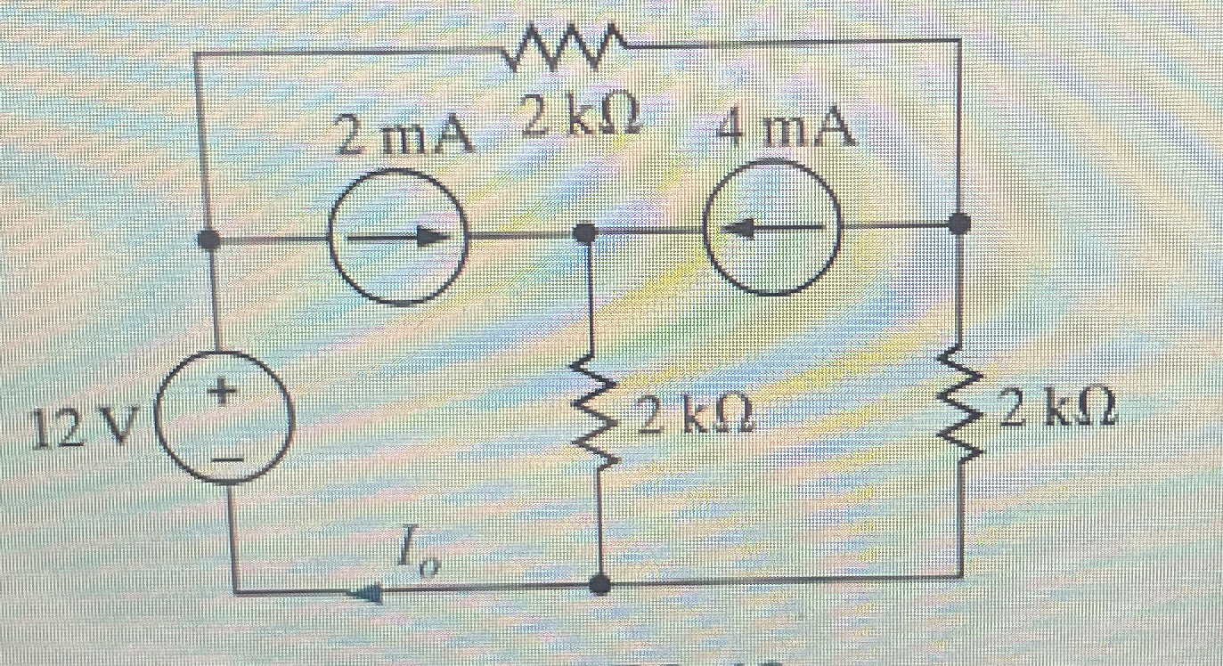 Solved Use Superposition To Find I0 ﻿in The Circuit