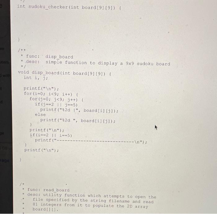 Solved Two Functions Operating On 2d Arrays Your Task 4641