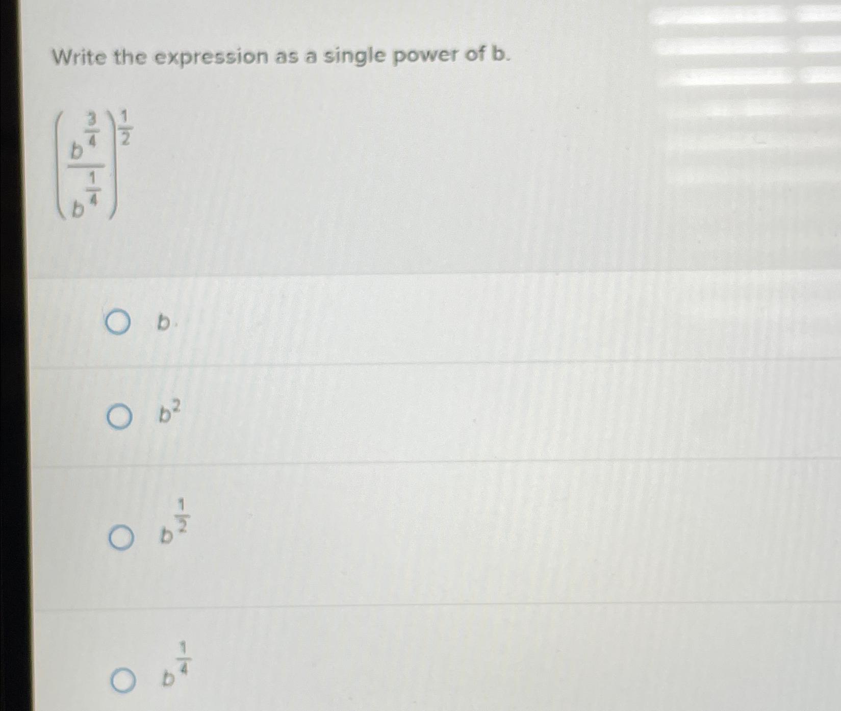 Solved Write the expression as a single power of | Chegg.com