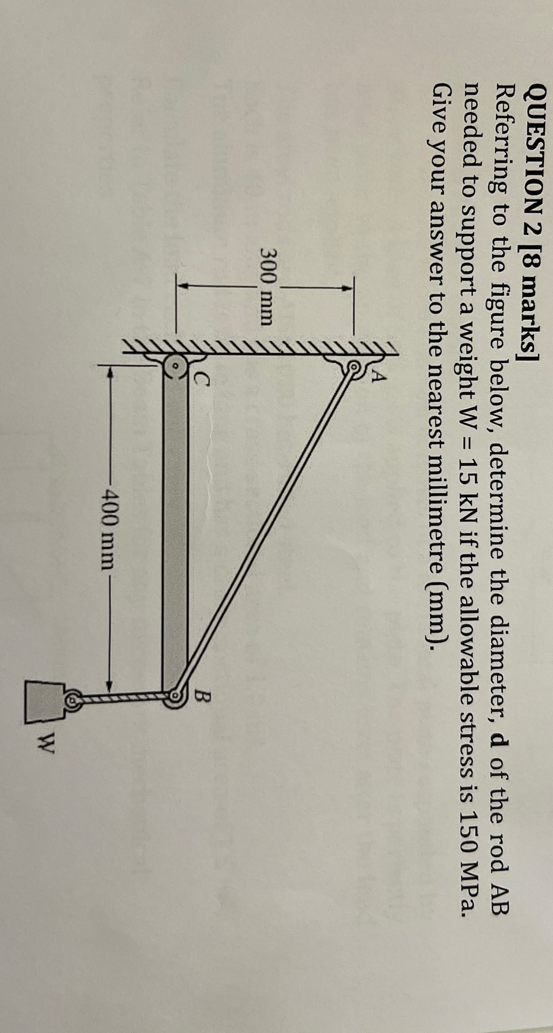 Solved QUESTION 2 [8 ﻿marks]Referring to the figure below, | Chegg.com