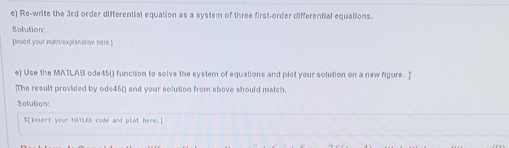 Problem 3: Consider the differential equation | Chegg.com