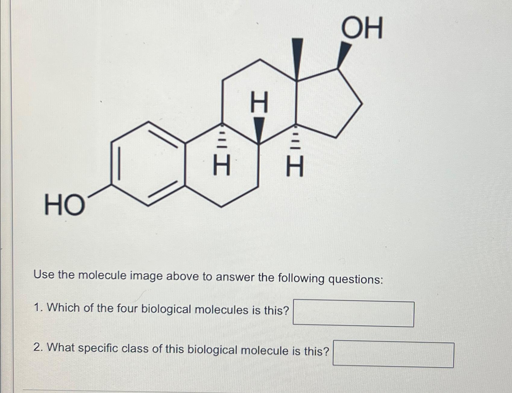 Solved Use the molecule image above to answer the following | Chegg.com