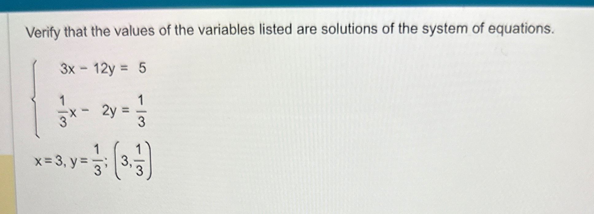 Solved Verify that the values of the variables listed are | Chegg.com