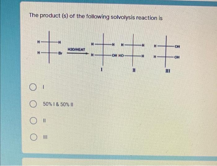 Solved Predict the outcome of the following solvolysis | Chegg.com