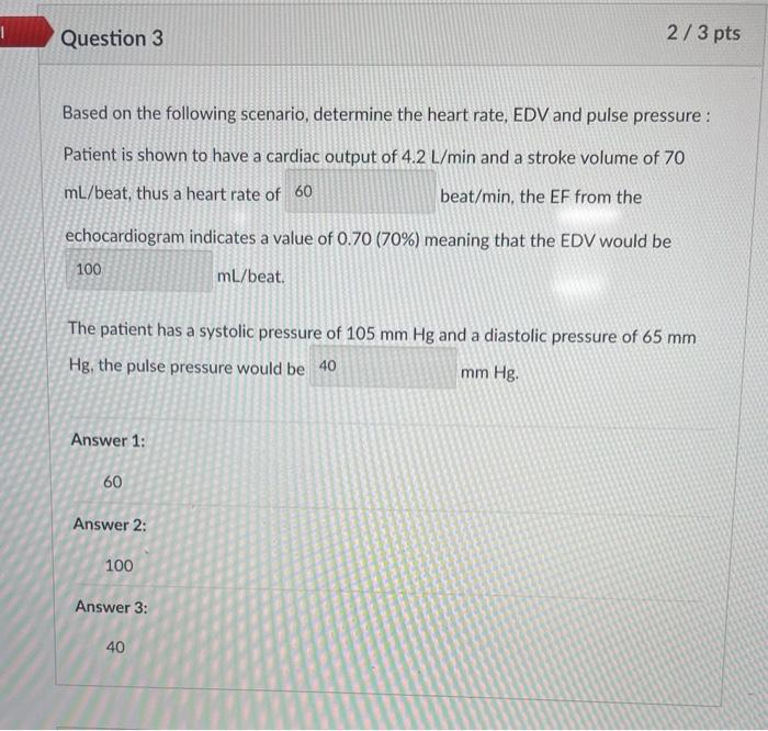 Solved Based on the following scenario, determine the heart | Chegg.com