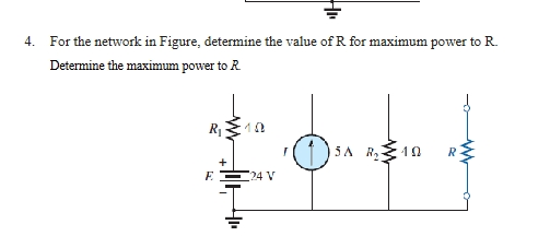 Solved For the network in Figure, determine the value of R | Chegg.com