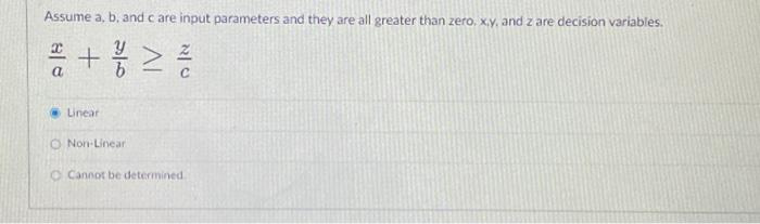 Solved Assume a, b, and care input parameters and they are | Chegg.com