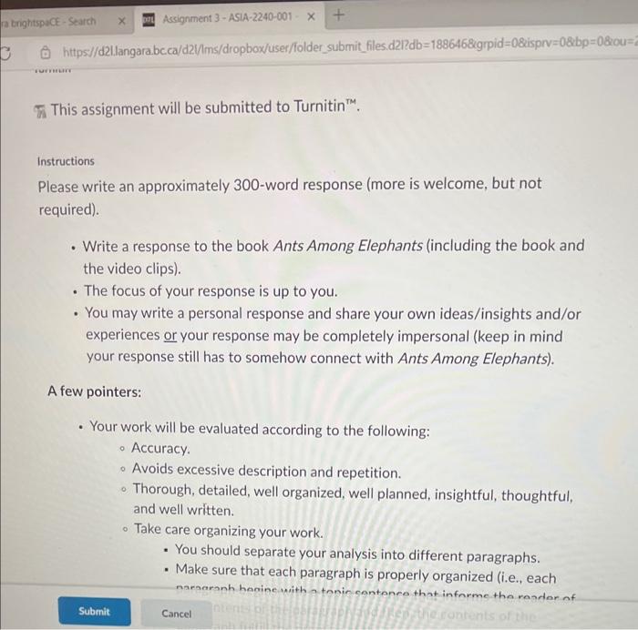 T1 This assignment will be submitted to Turnitin TM. | Chegg.com