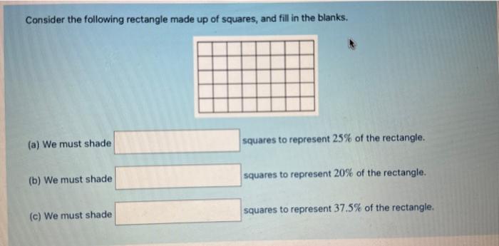 Solved Consider the following rectangle made up of squares, | Chegg.com