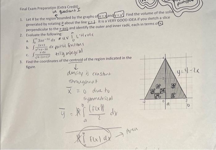 Solved 1. Let R be the region bounded by the graphs of y=x | Chegg.com