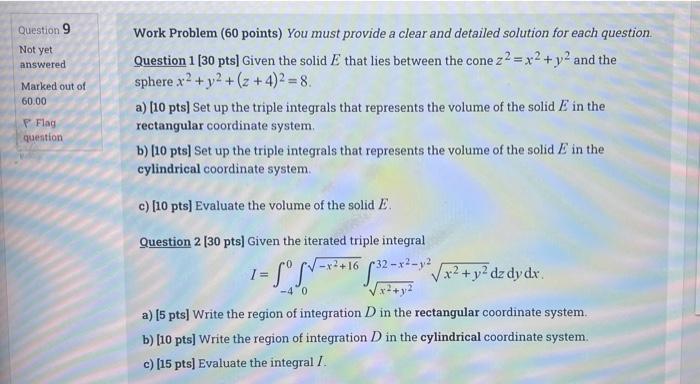 Solved I got two question 1: a,b and cquestion 2: a,b and c | Chegg.com