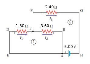 Solved use kirchhoff's junction and loop rules to determine | Chegg.com