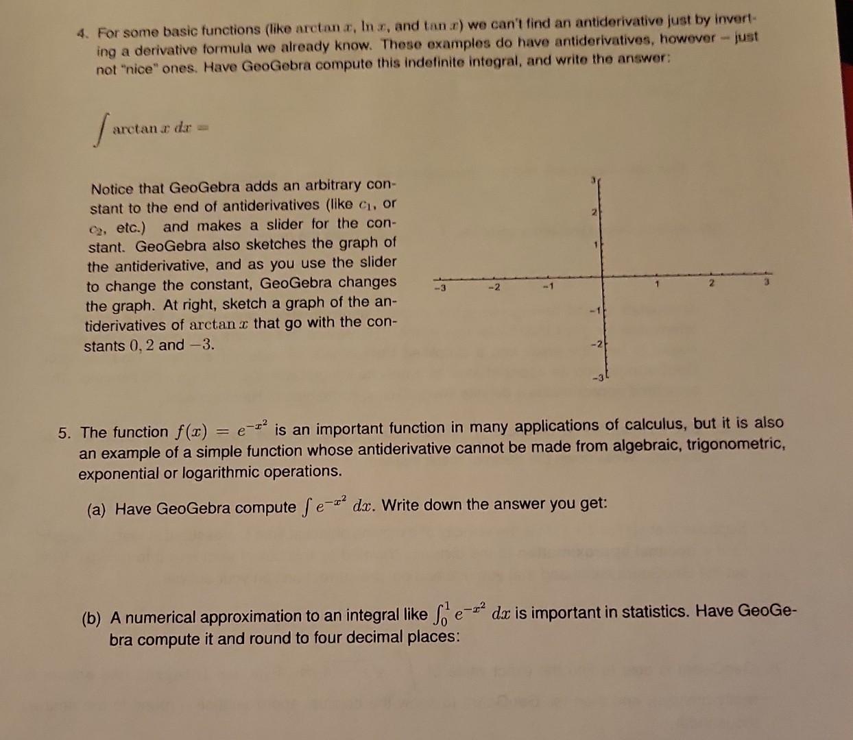 Solved Open the Calculator Suite at geogebra.org and make | Chegg.com