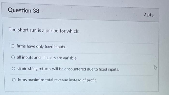 Solved The ceteris paribus assumption is used to: quantify | Chegg.com