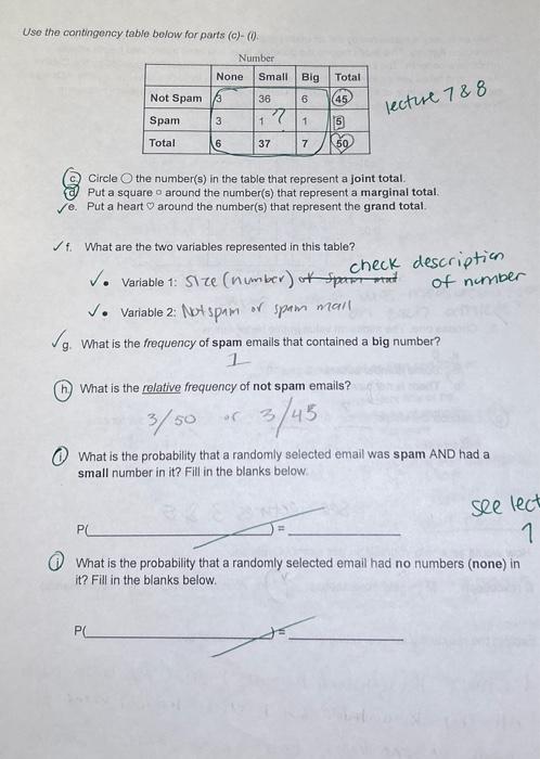 Solved answer c, d , h, i , and i. only circled questions | Chegg.com
