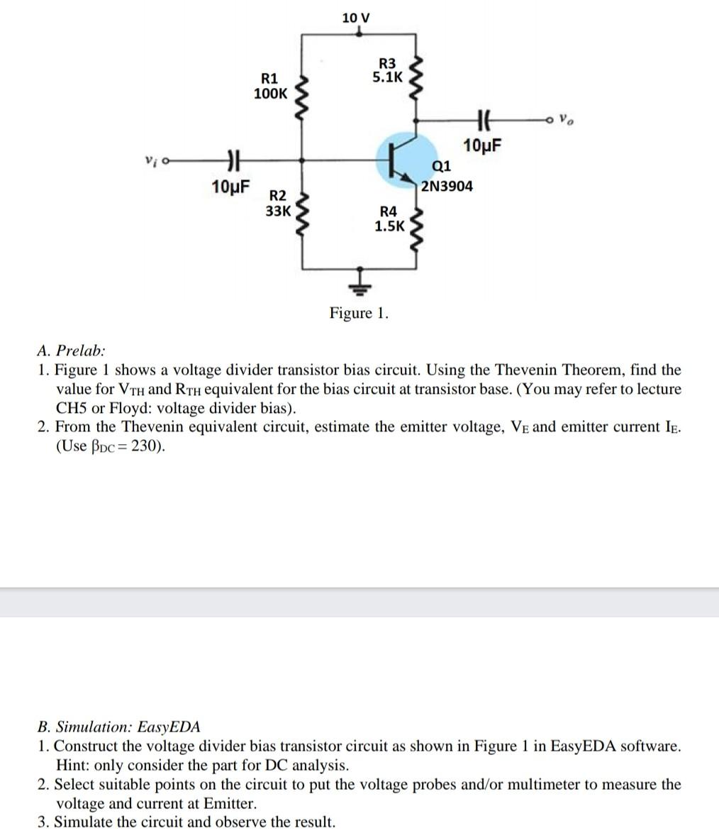 Solved BY USING EASY EDA SIMULATION SOFTWARE CONSTRUCT THE | Chegg.com