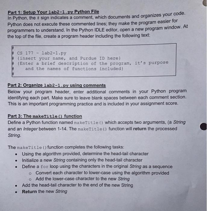 Solved Assignment Description: In this assignment you will | Chegg.com