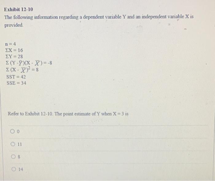 Solved Exhibit 12-10 The following information regarding a | Chegg.com