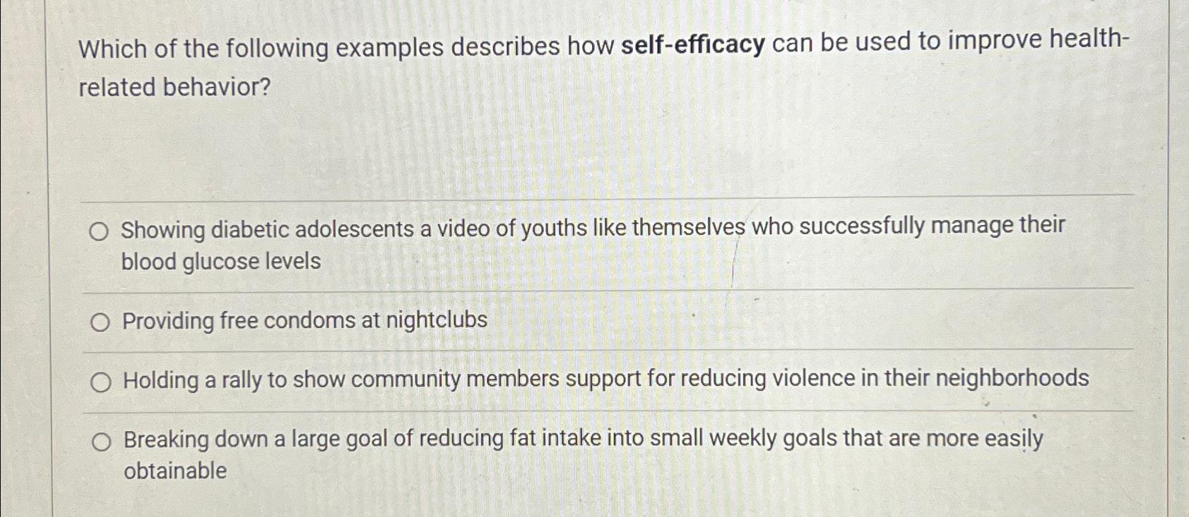 Solved Which of the following examples describes how | Chegg.com