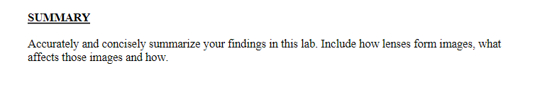 Solved SUMMARYAccurately and concisely summarize your | Chegg.com