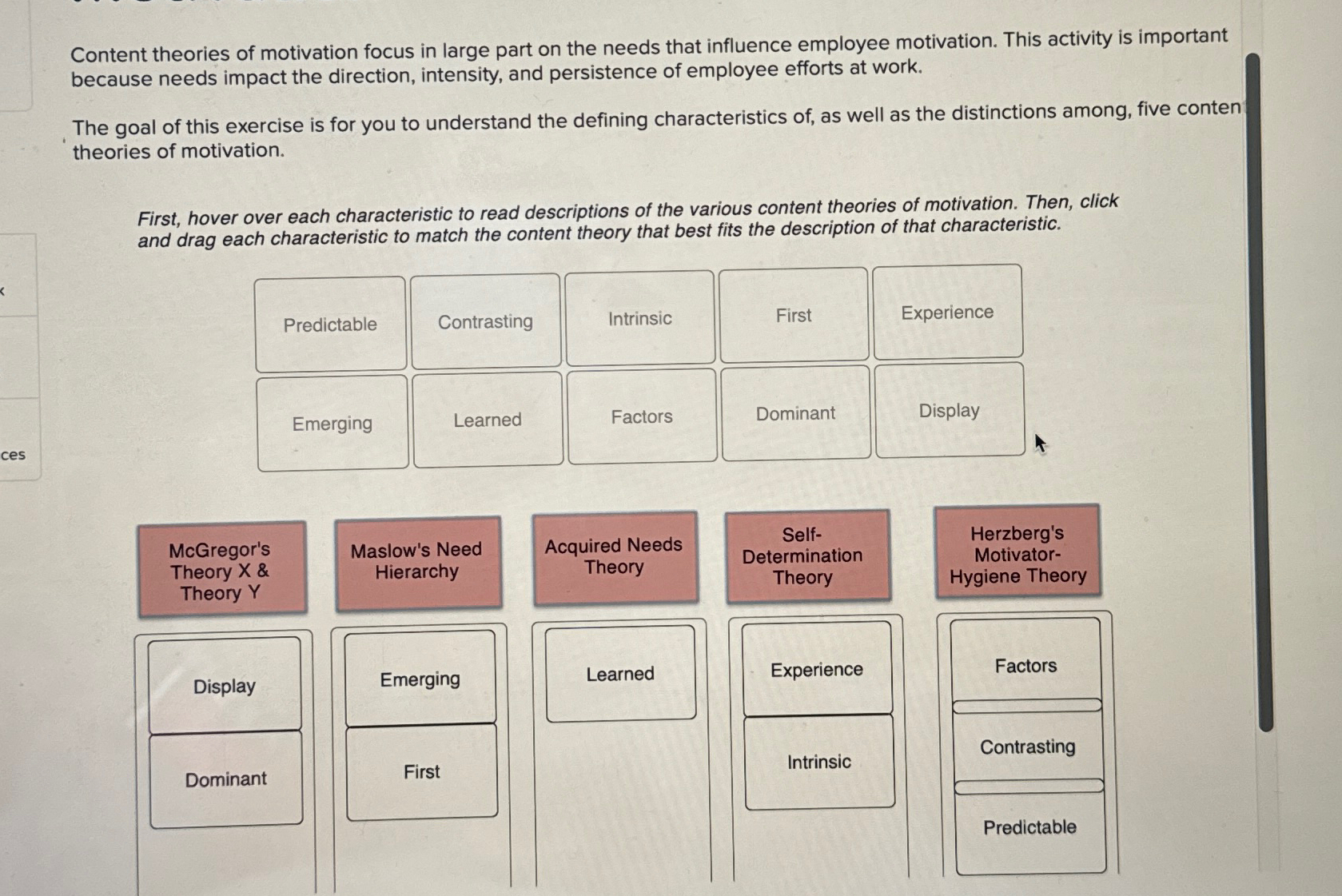 Solved Content theories of motivation focus in large part on | Chegg.com
