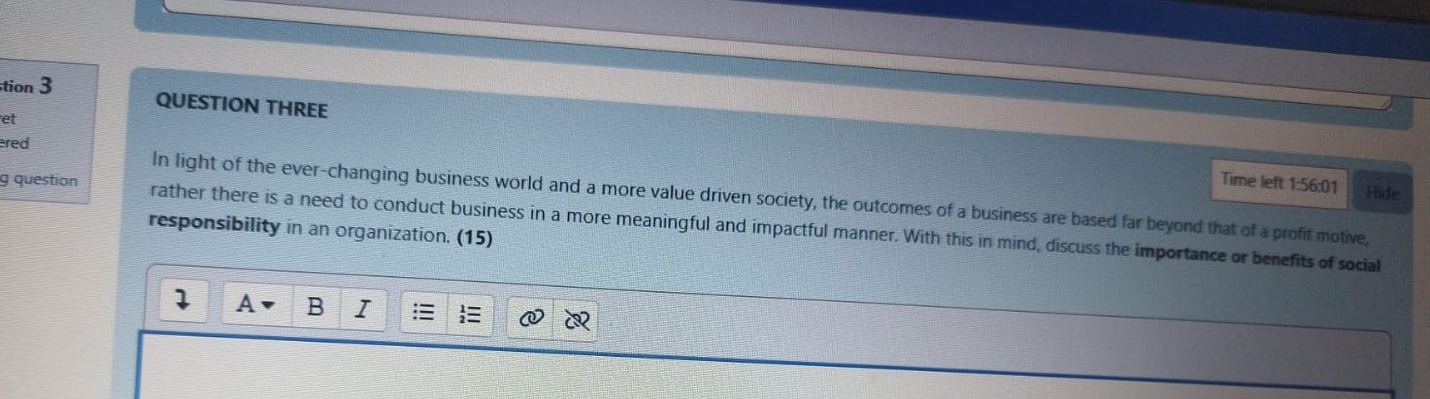 Solved stion 3QUESTION THREEeredg questionIn light of the | Chegg.com