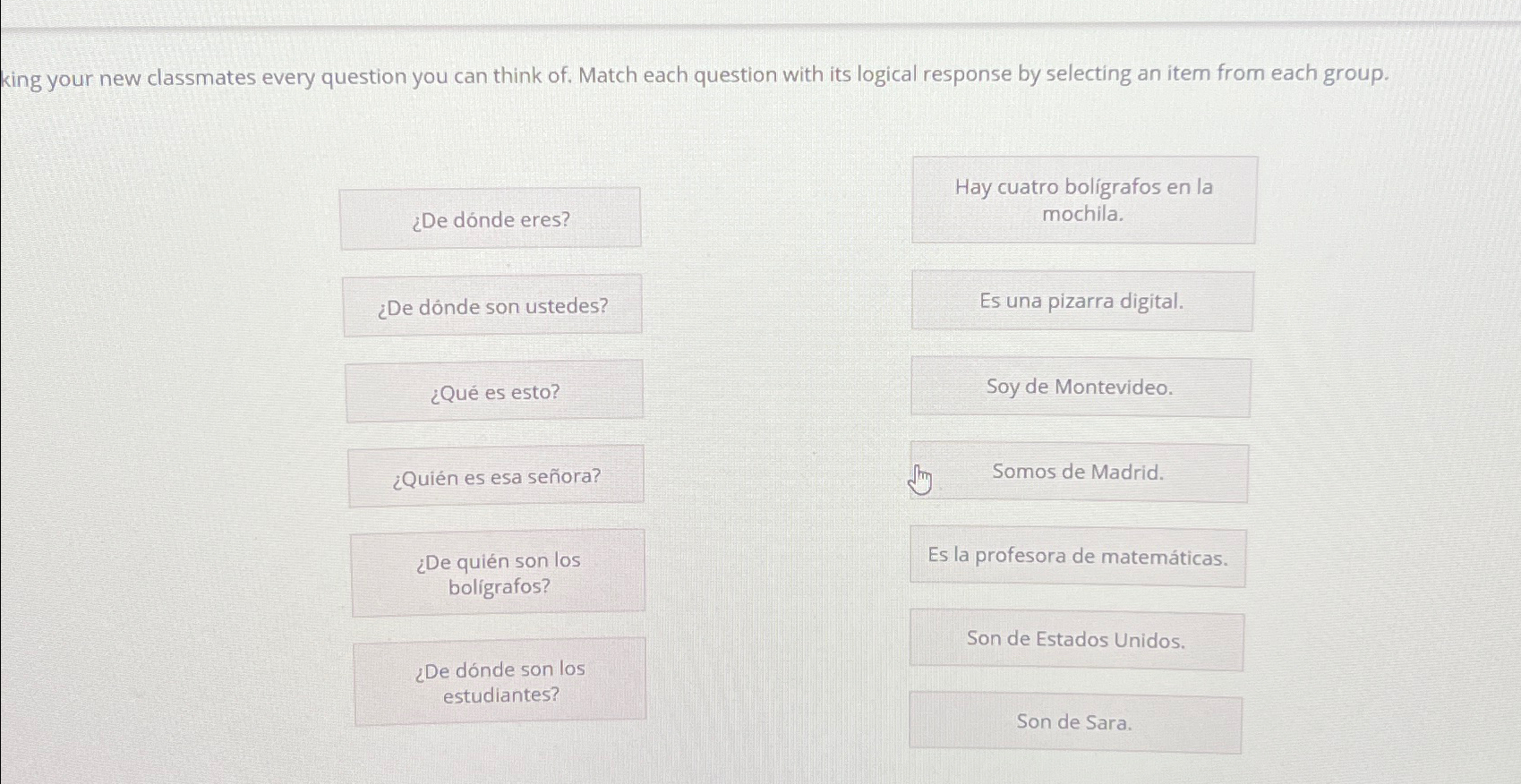 Solved king your new classmates every question you can think | Chegg.com