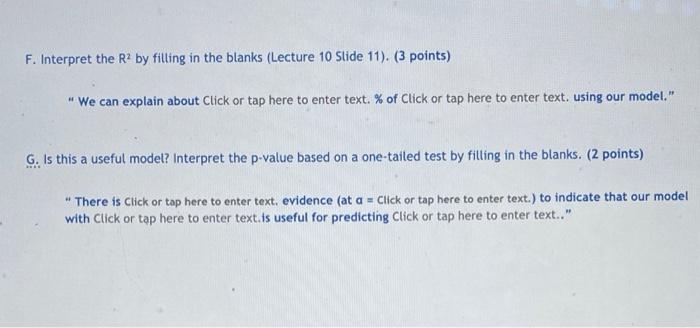 Solved Least squares Linear Regression of Asking Predictor | Chegg.com