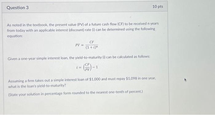 Solved Assume you expect to receive $4,000 in 7 years. If | Chegg.com