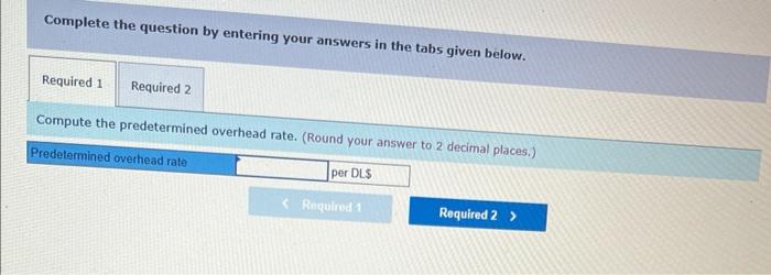 Solved ook int rences Exercise 2-14 (Algo) Job-Order Costing | Chegg.com