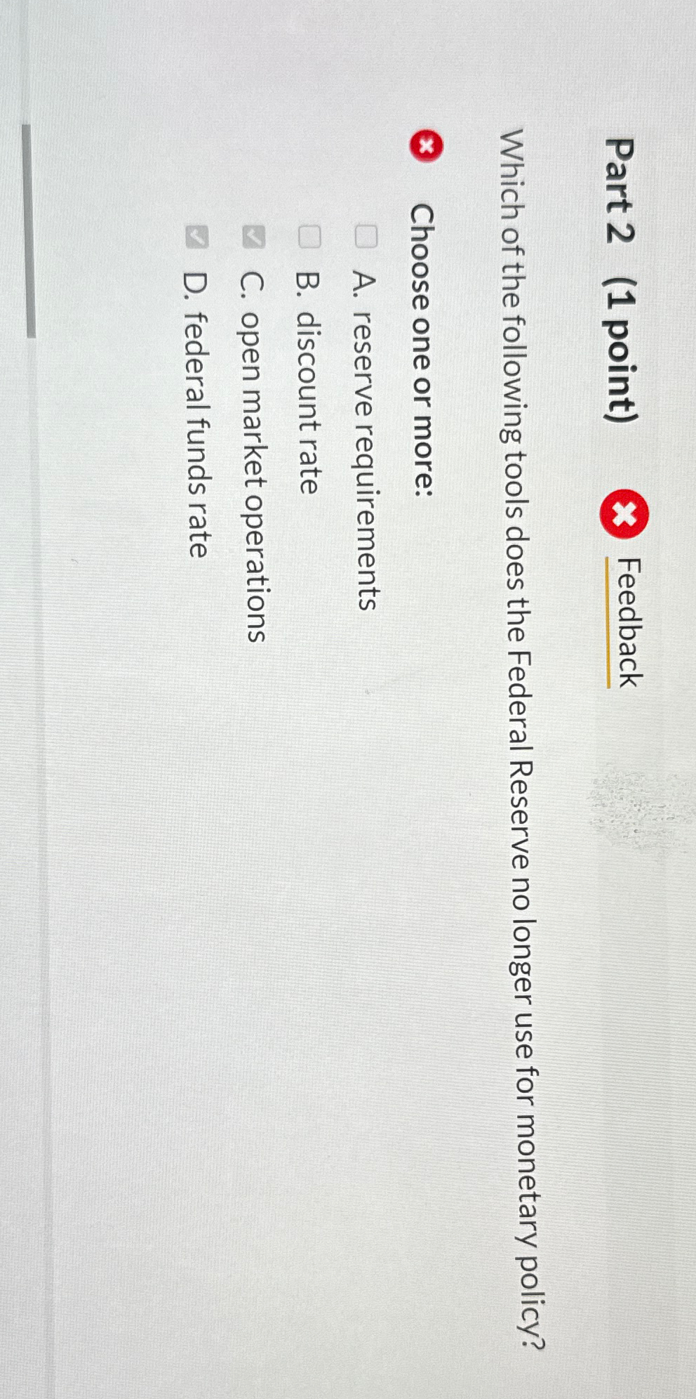 Solved Part 2 (1 ﻿point)FeedbackWhich of the following tools | Chegg.com