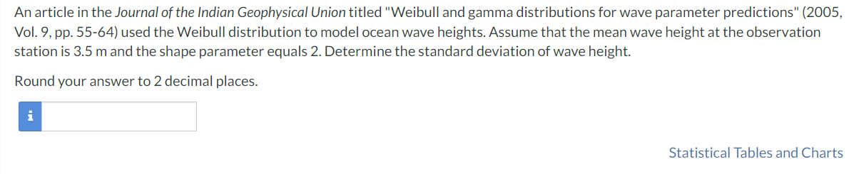 Solved An article in the Journal of the Indian Geophysical | Chegg.com